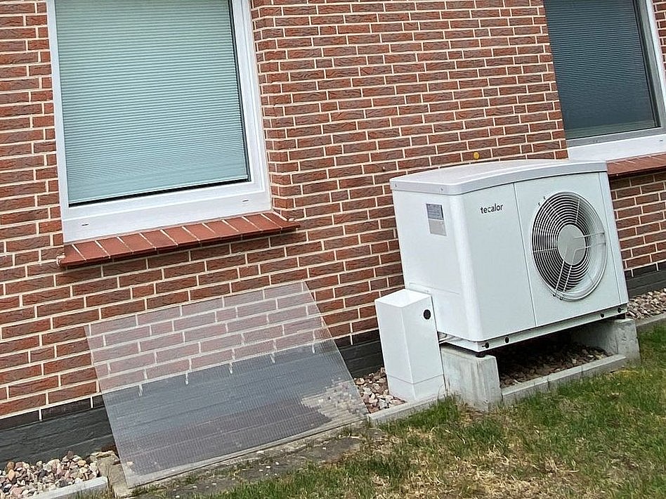 Wärmepumpe für Wohnhaus von 1934